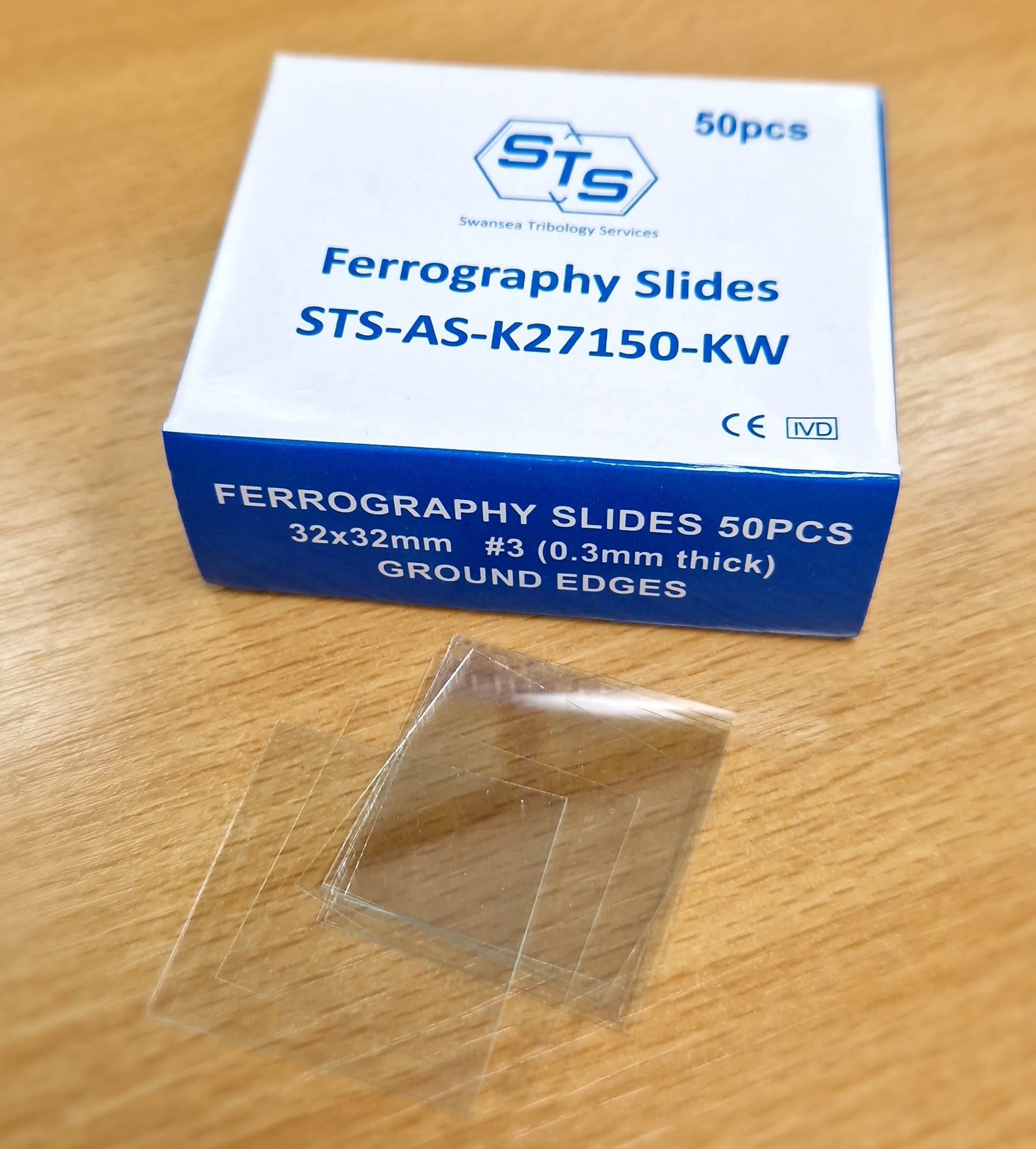 Ferrography Slides - | Oil Analysis : Swansea Tribology Services